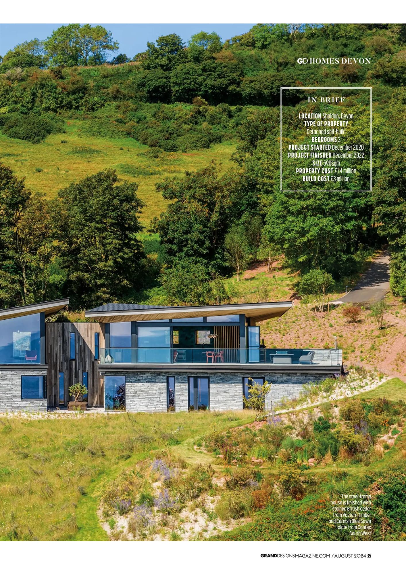 Grand Designs Magazine feature VESP architects' new house on the Devon ...