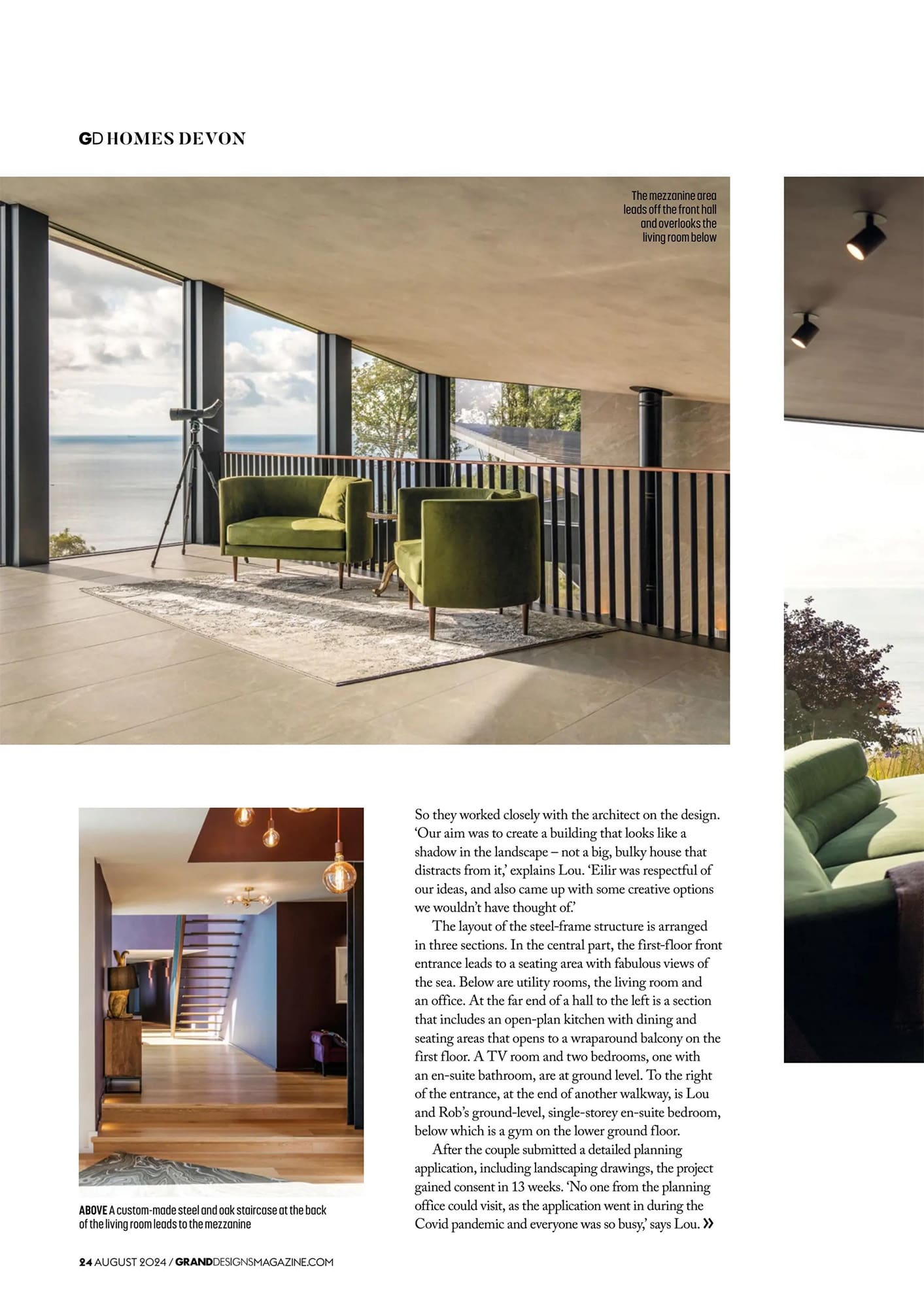 Grand Designs Magazine feature VESP architects' new house on the Devon ...